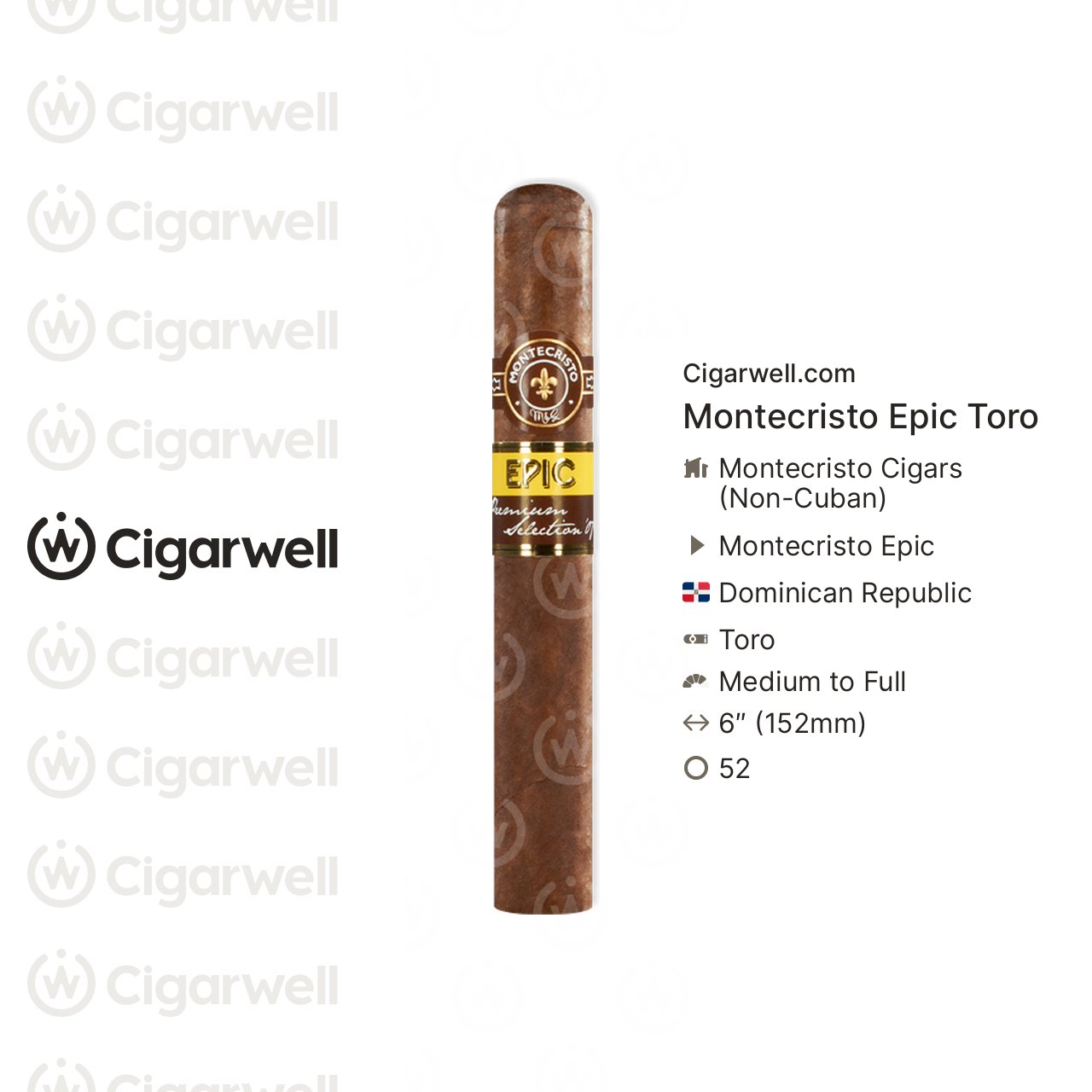 Montecristo Epic Toro - notes, ratings, photos | Cigarwell