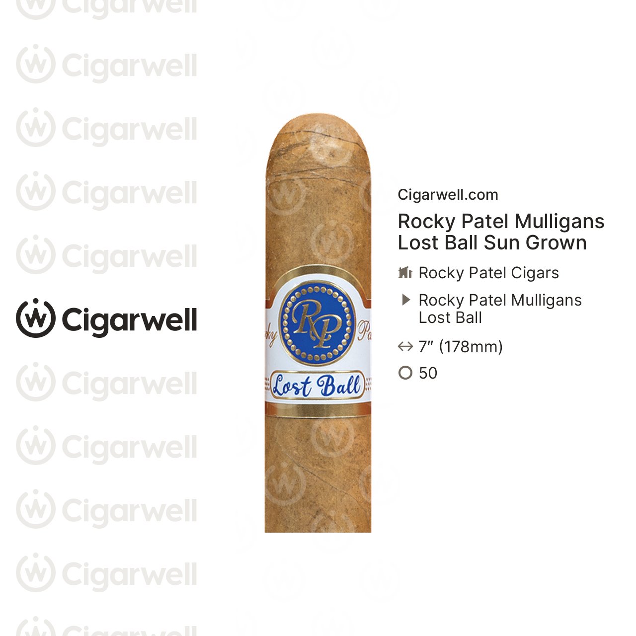 Rocky Patel Mulligans Lost Ball Sun Grown - notes, ratings, photos ...