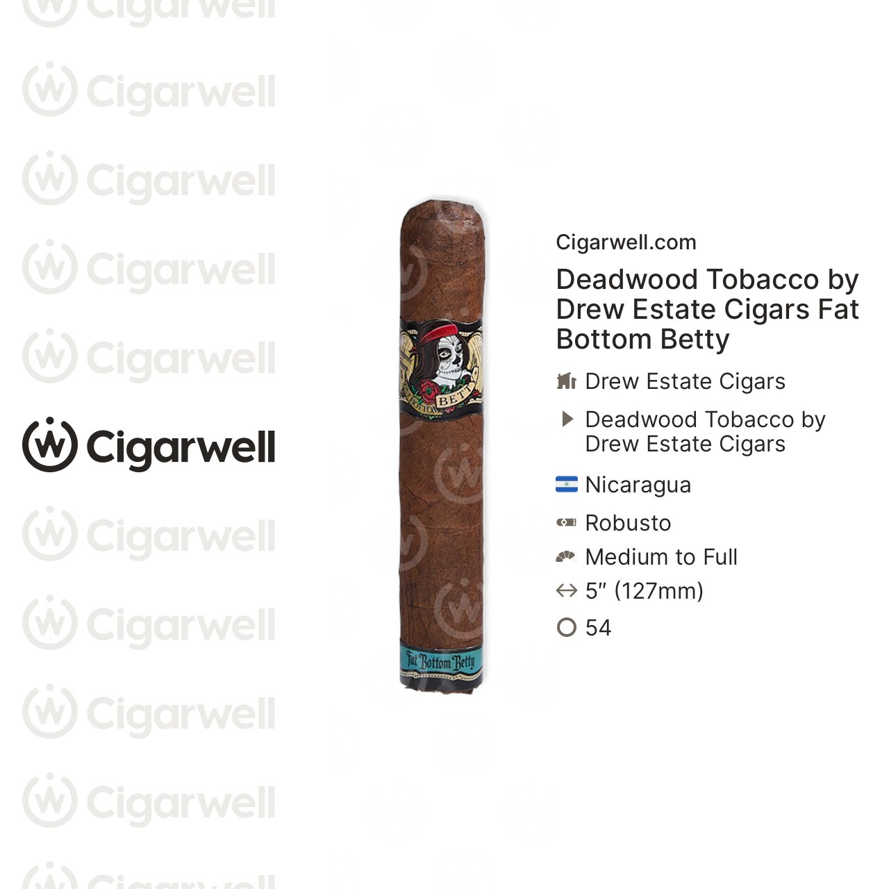 Deadwood Tobacco by Drew Estate Cigars Fat Bottom Betty - notes ...